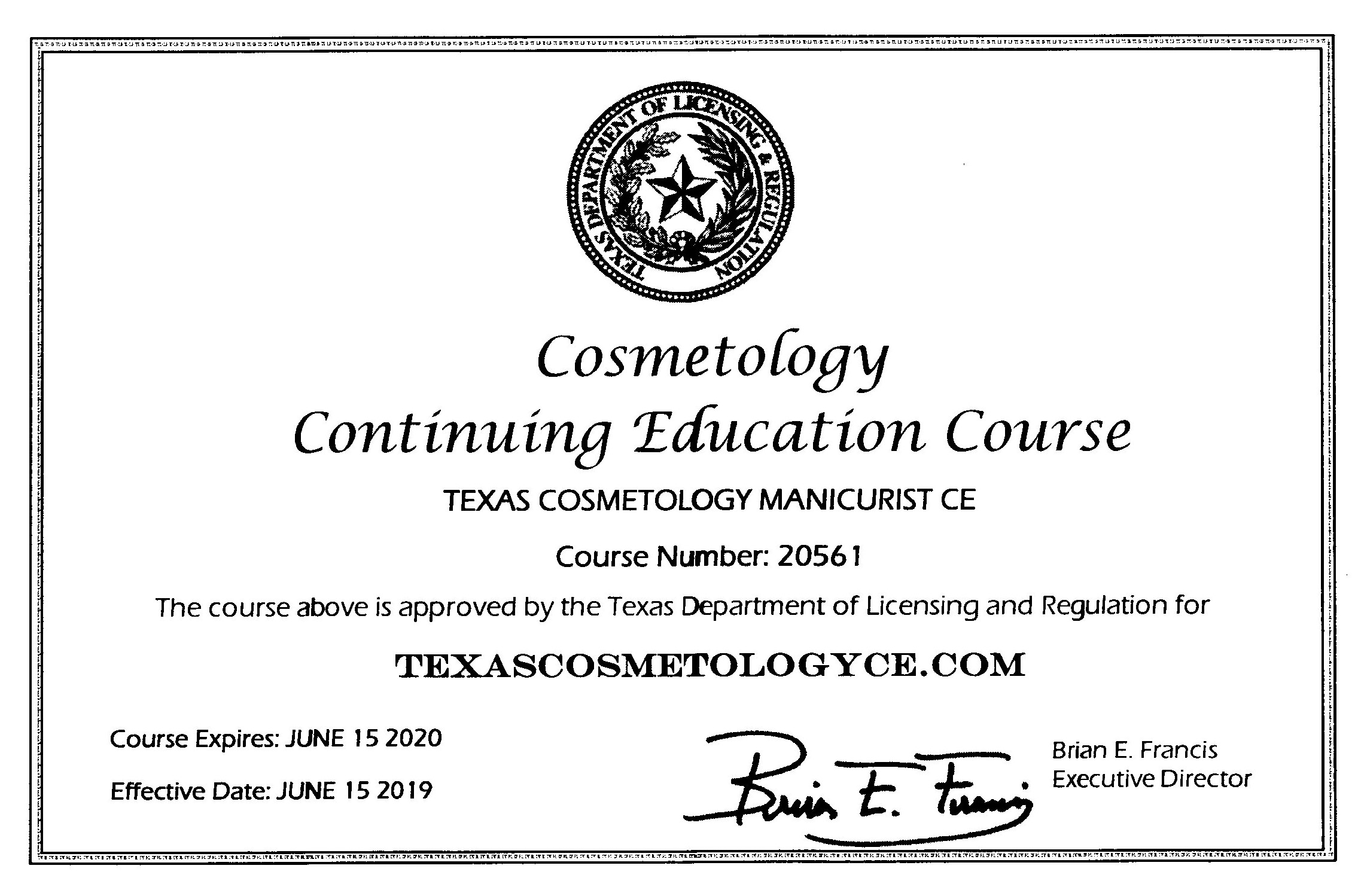 Texas Cosmetology Continuing Education Online - Online Texas ...